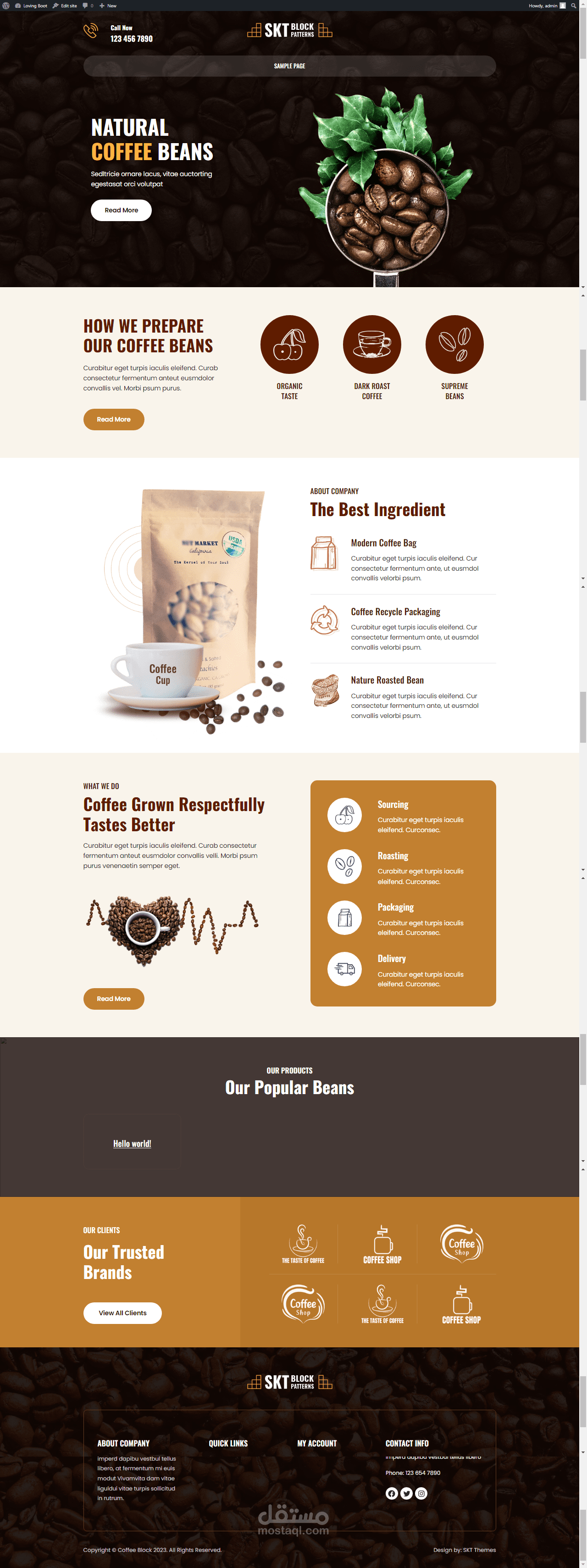 coffee website | مستقل