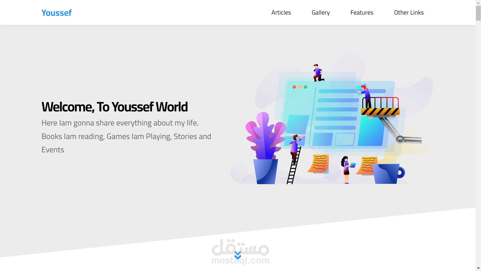 عمل موقع ب Html Css مستقل