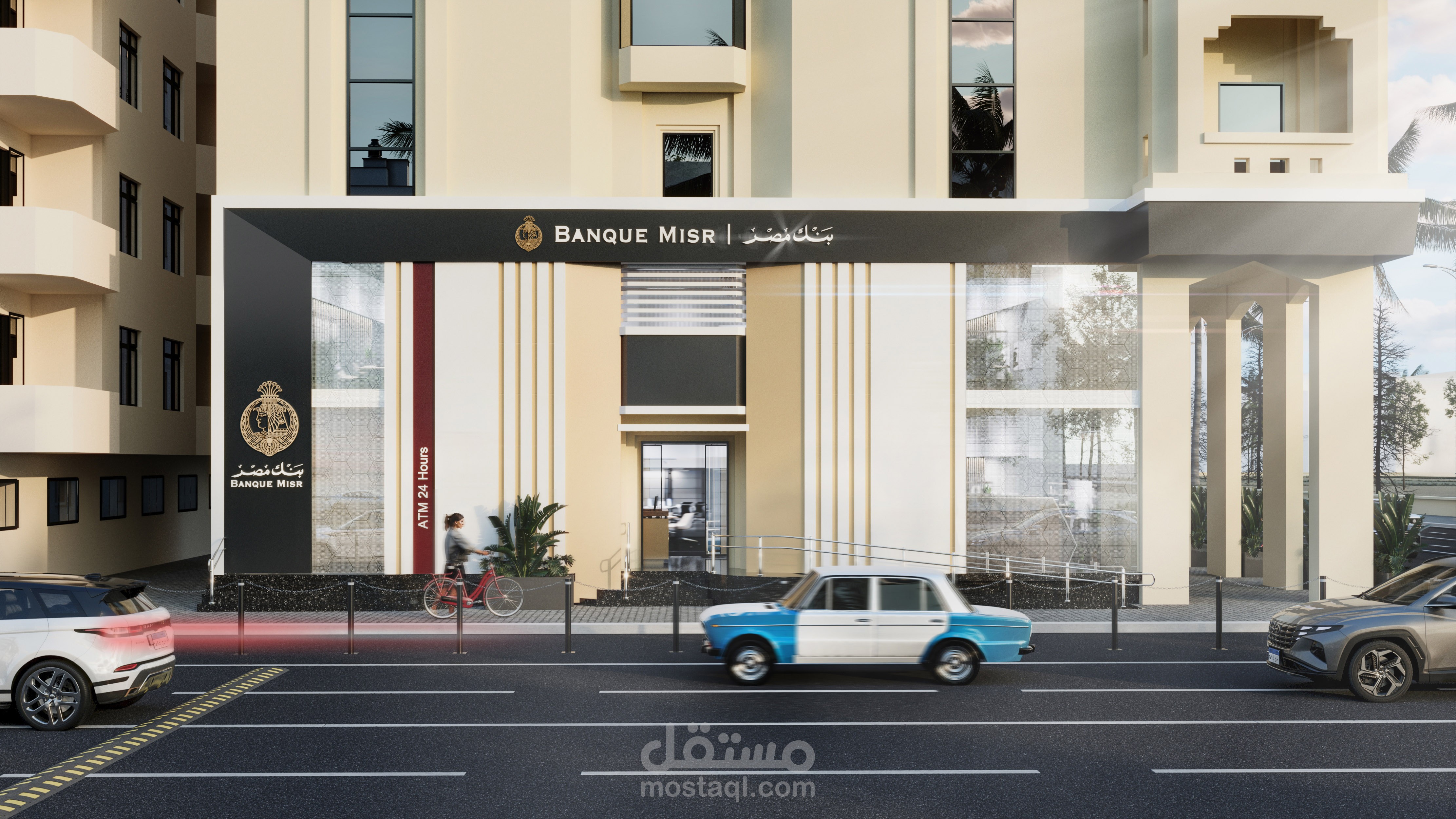 Bank misr facades | مستقل