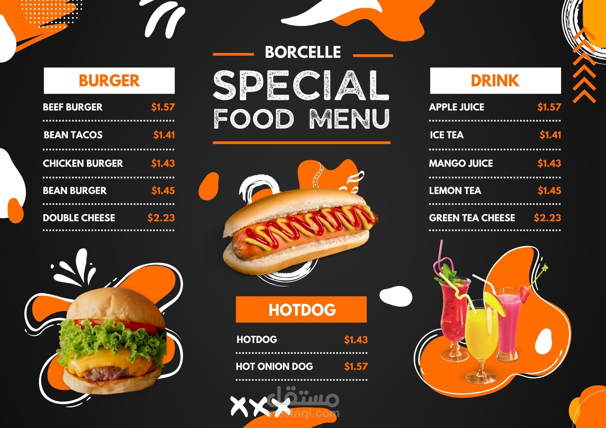Modern Food Menu | مستقل