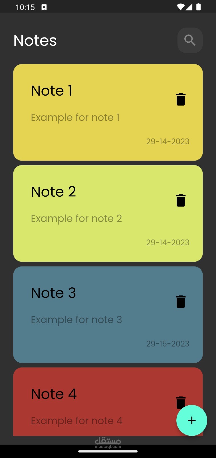 Notes &ToDo App Using Hive database | مستقل Notes &ToDo App Using Hive database | مستقل