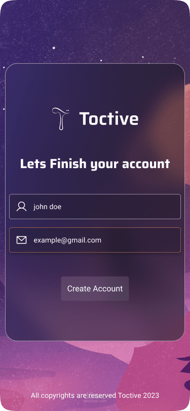 Authentication System Mobile for Toctive Inc | مستقل Authentication System Mobile for Toctive Inc | مستقل