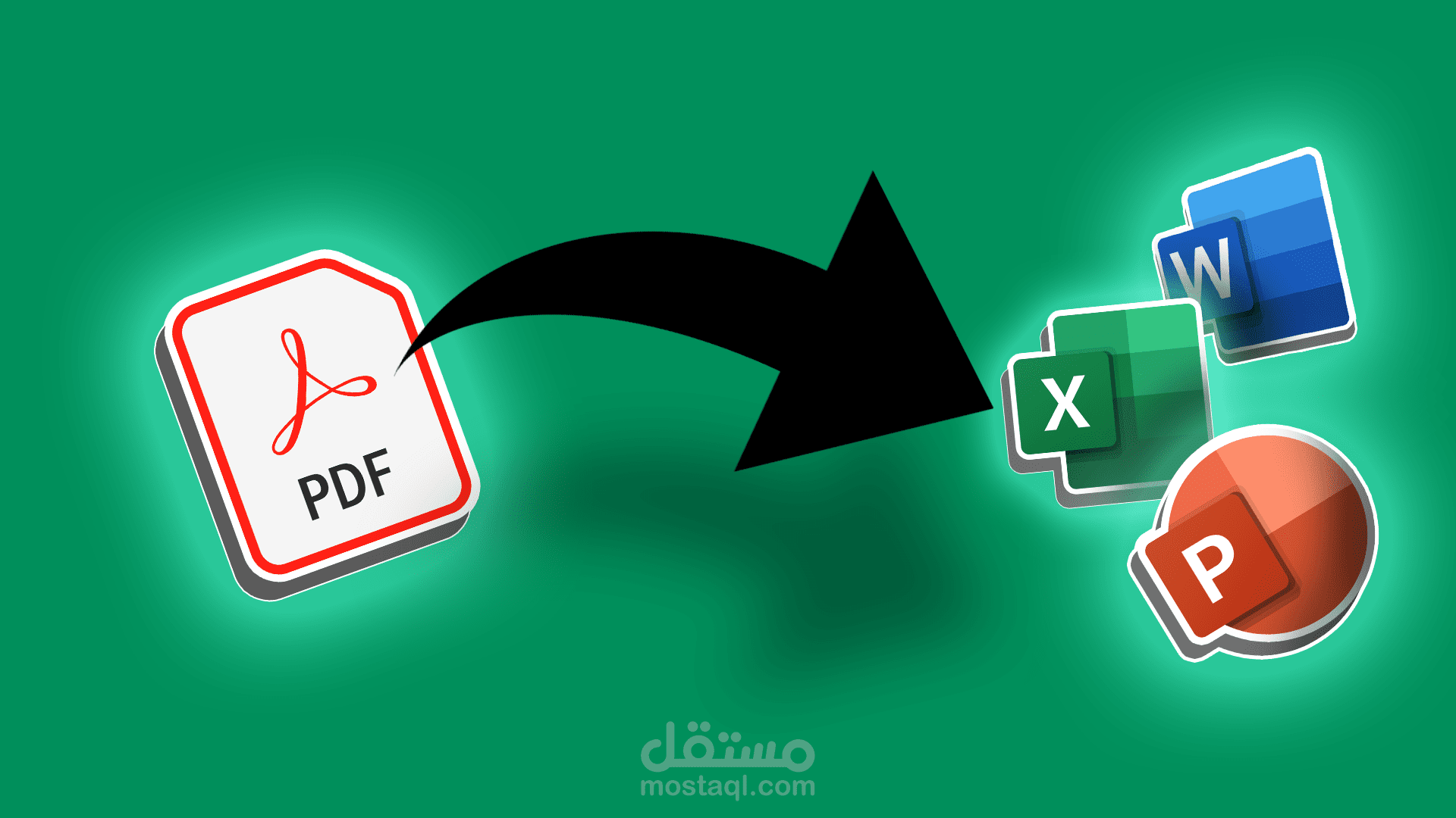 تحويل ملف من PDF الى ملف microsoft office. | مستقل