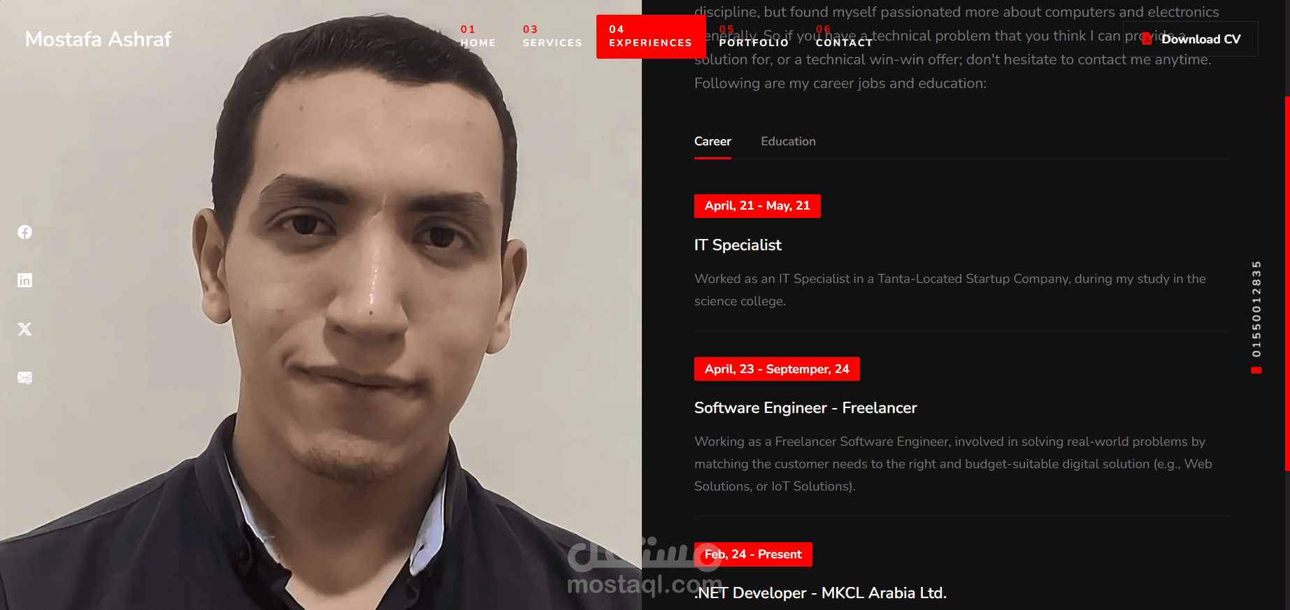 Personal Website (Portfolio) | مستقل