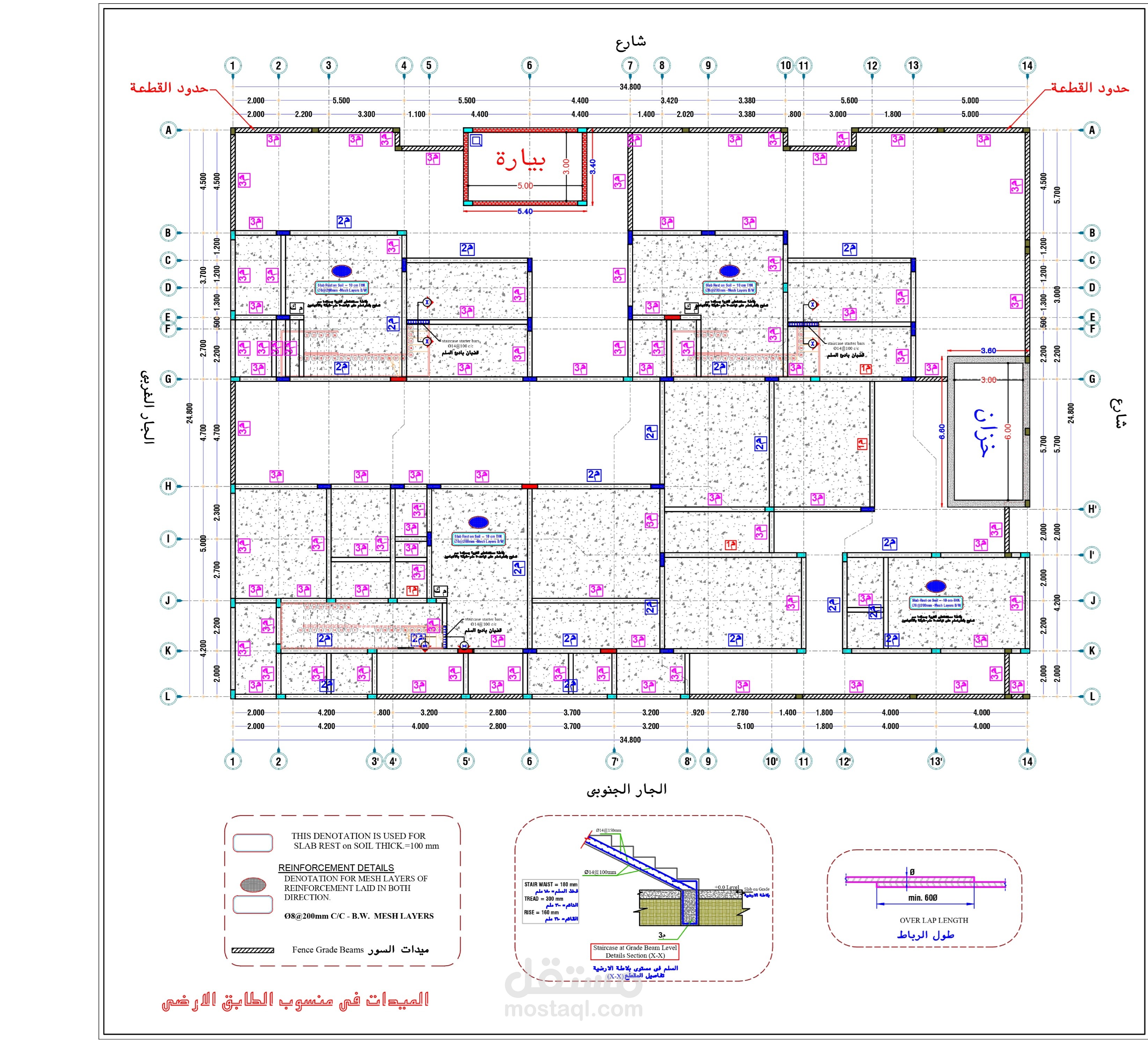 تصميم مبني متعدد الطوابق مستقل