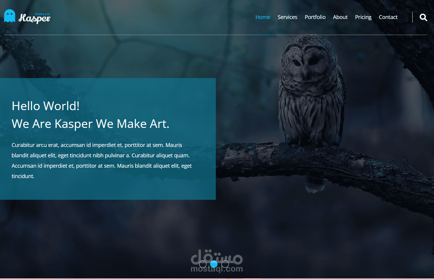 HTML And CSS Template Two | مستقل