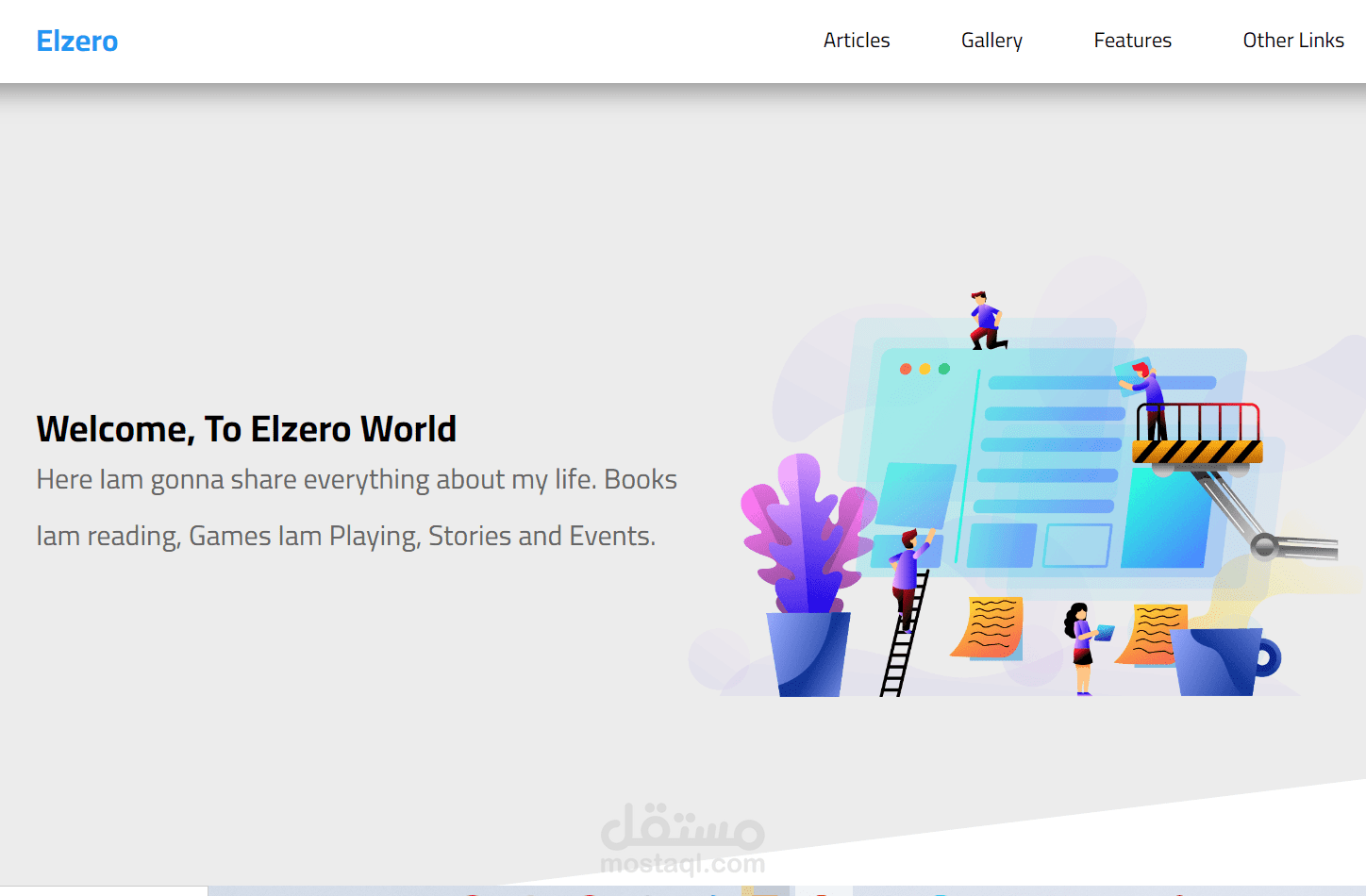 Html And Css Template Three مستقل