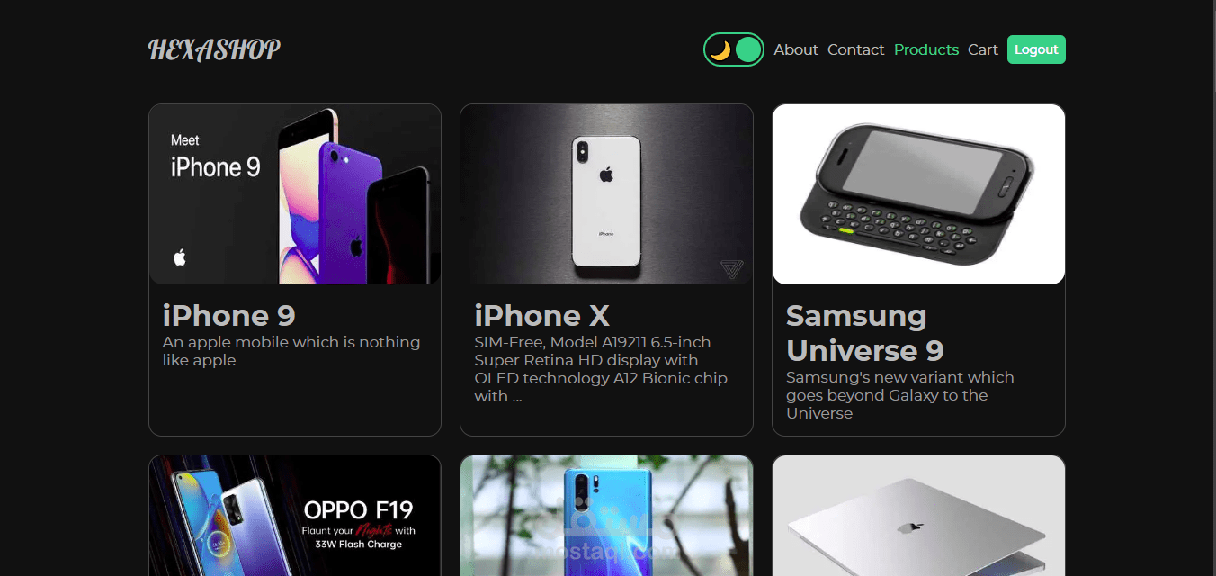 Hexashop E-commerce | مستقل