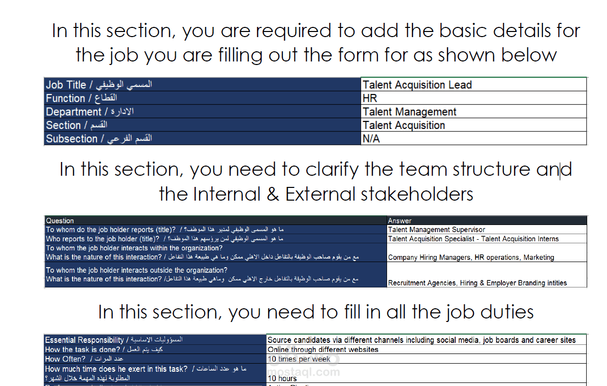 job analysis | مستقل job analysis | مستقل