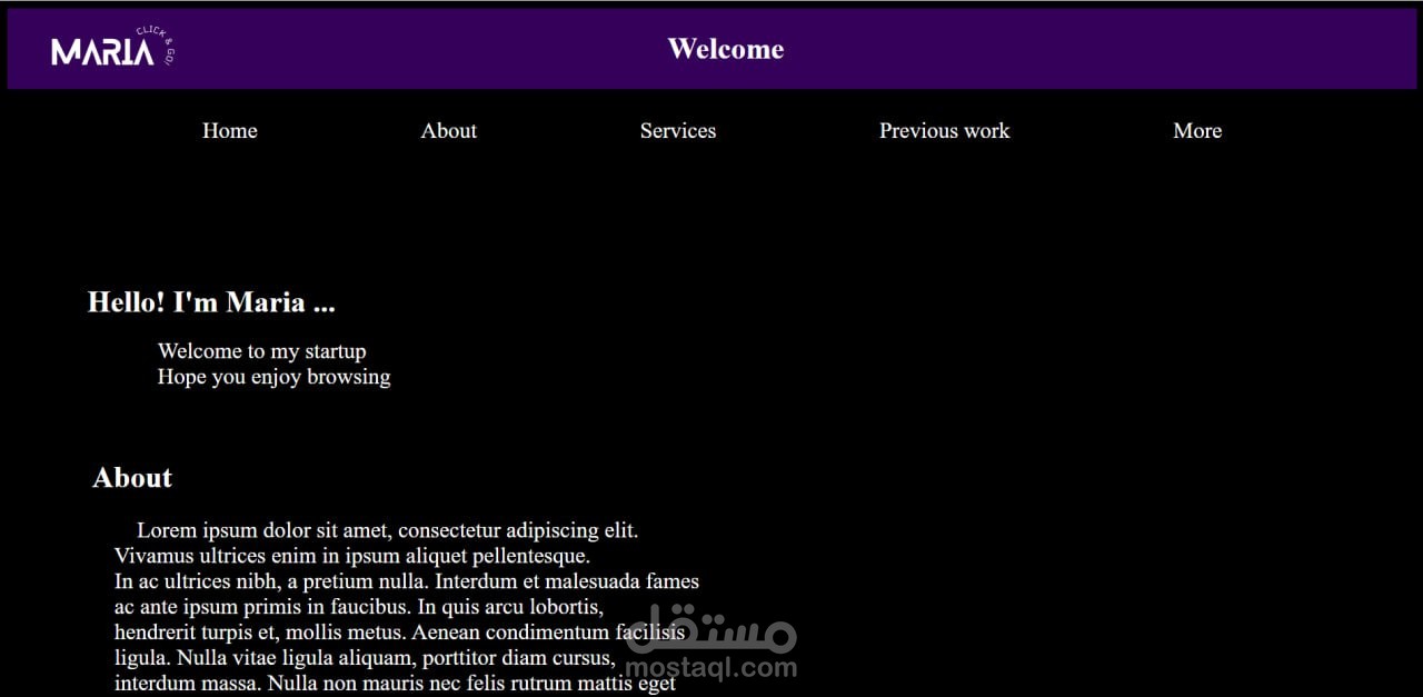 Website Portfolio | مستقل