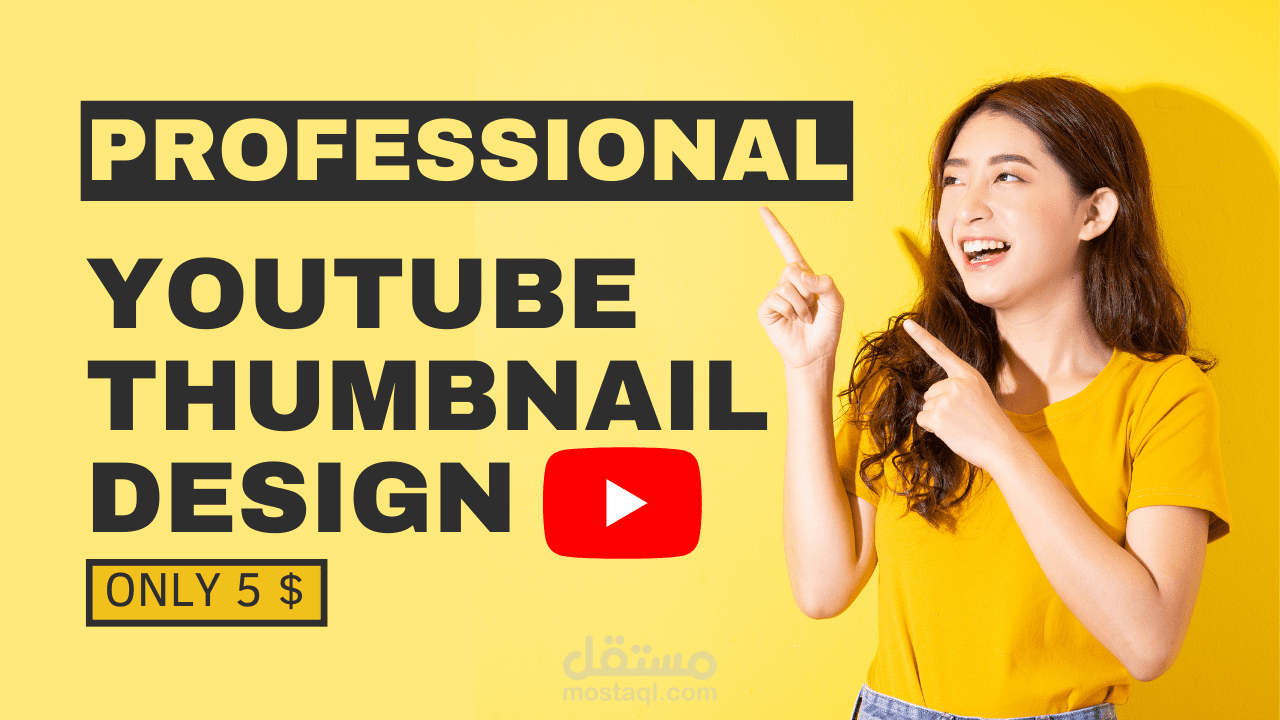 professional youtube thumbnail designs | مستقل
