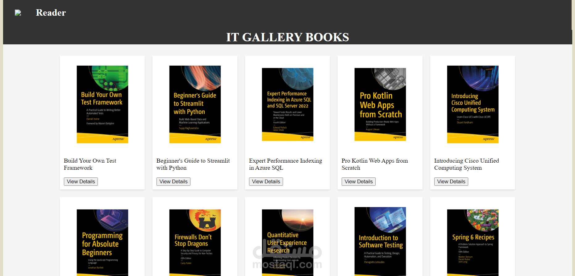 Js And Html And Css Small Project مستقل