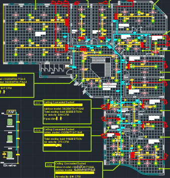 HVAC system for office space(concealed AC) | مستقل