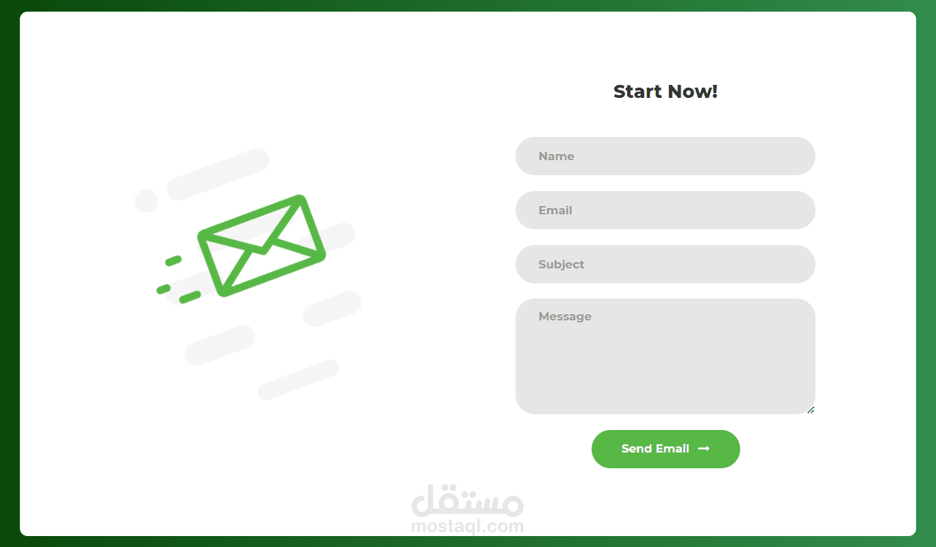 تصميم صفحة اتصل بنا (Contact-US) باستخدام HTML-CSS- JS-PHP | مستقل تصميم صفحة اتصل بنا (Contact-US) باستخدام HTML-CSS- JS-PHP | مستقل