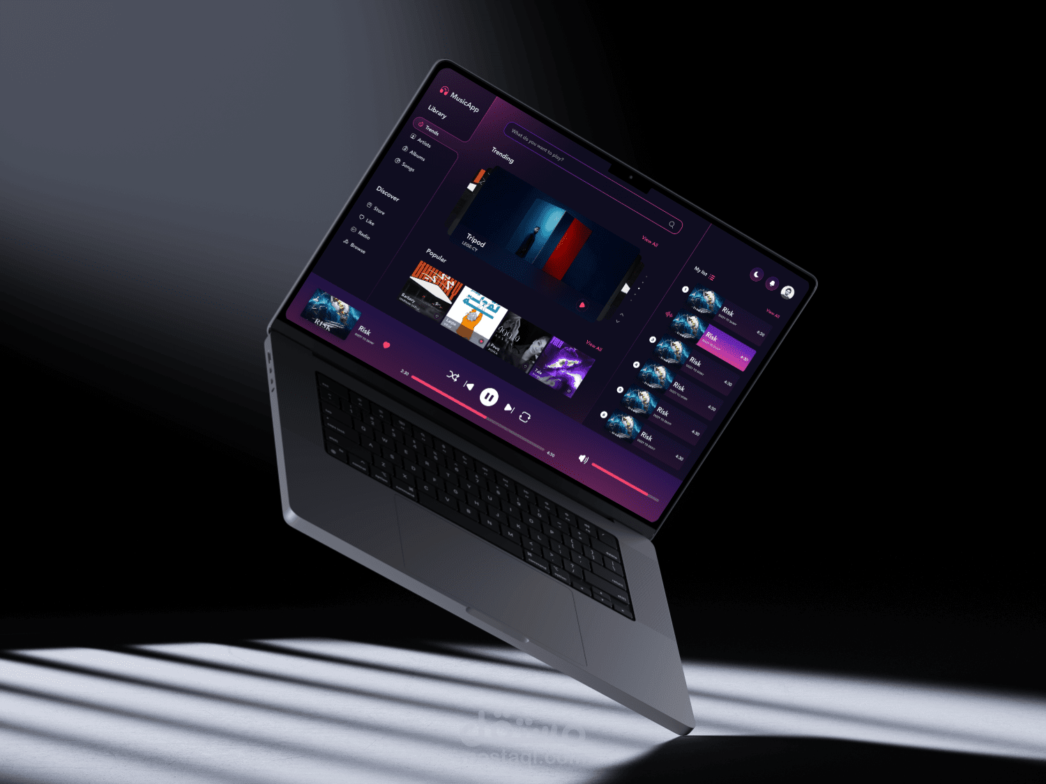 Music player App ui kit | مستقل Music player App ui kit | مستقل
