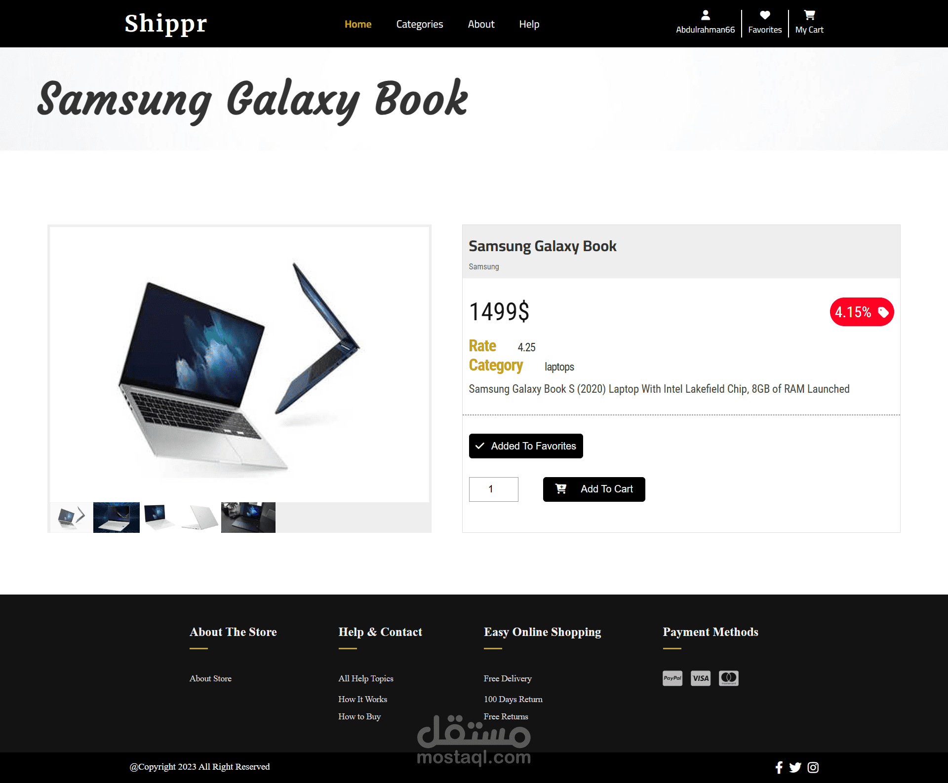 E Commerce Store Website Javascript Pug Html Sass Css Gulp مستقل