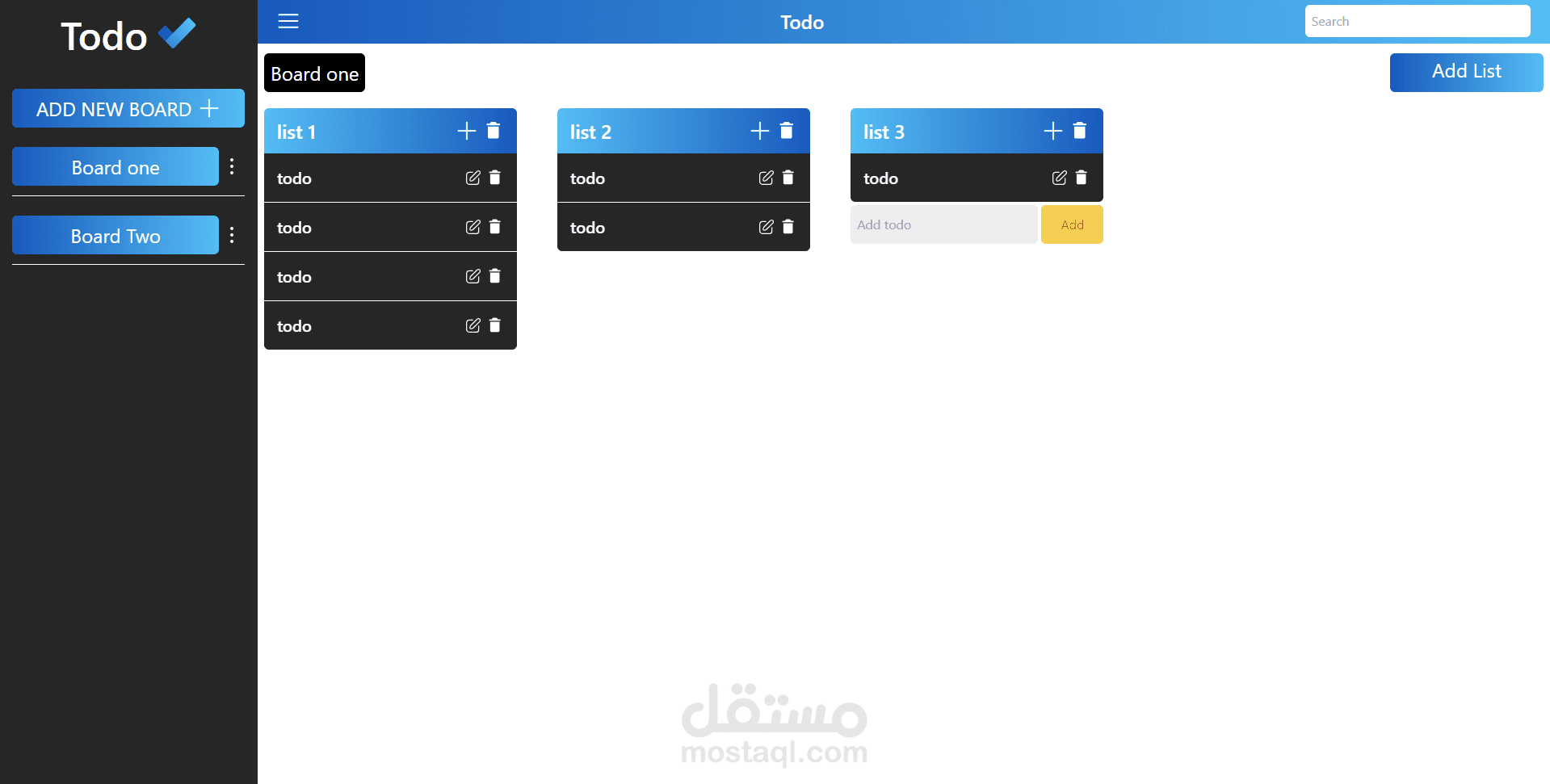 Microsoft Todo Clone | مستقل