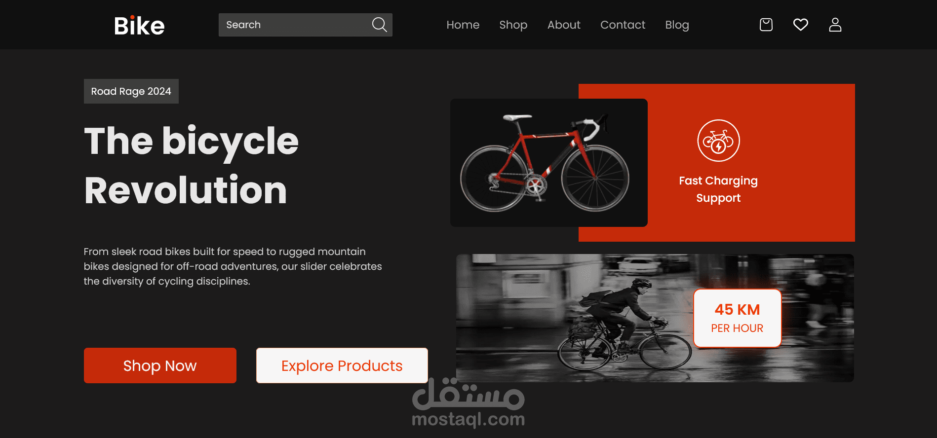 E-Commerce Bike | مستقل