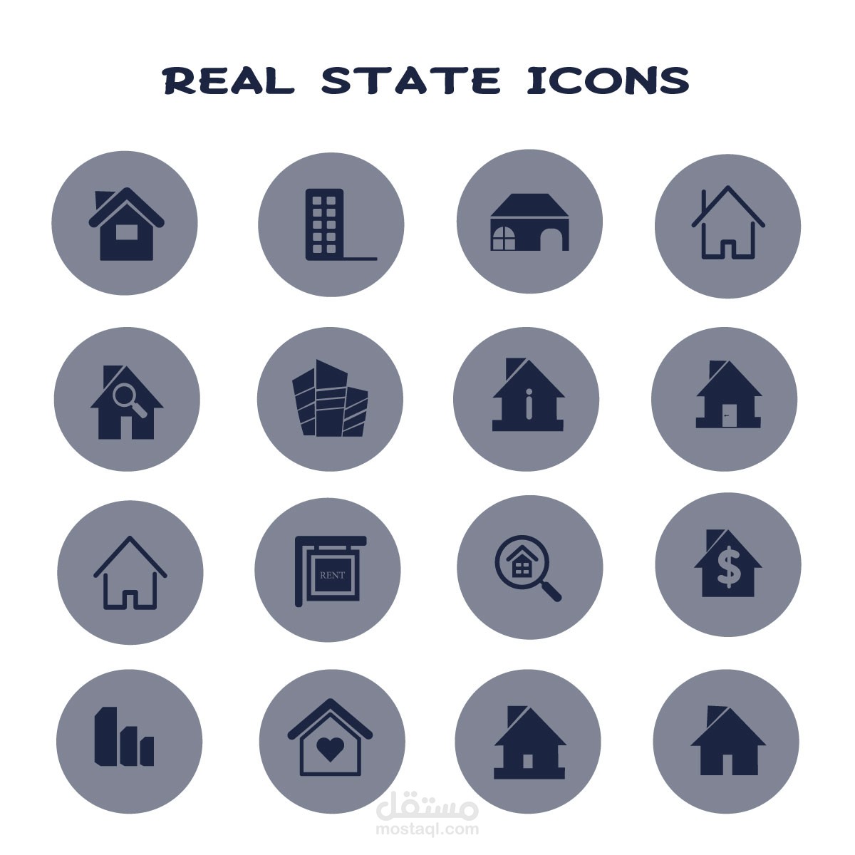 Vector Real State Icons | مستقل