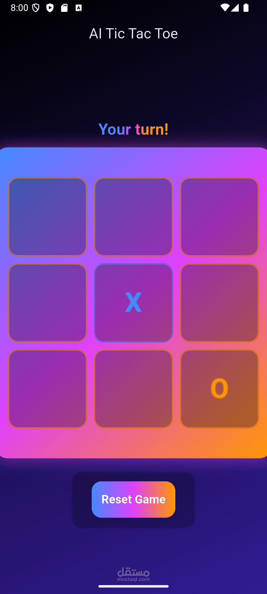 Tic-Tac-Toe using Deep Learning | مستقل