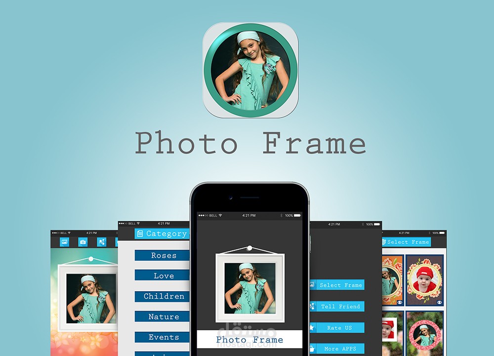 Graphic User Interface for Photo Frame APP | مستقل