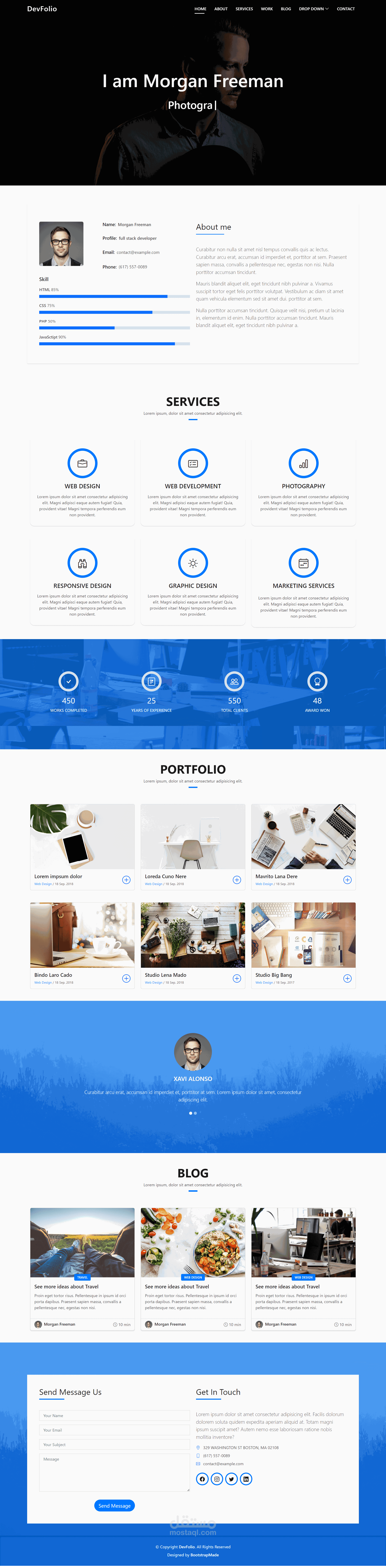 DevFolio Website | مستقل