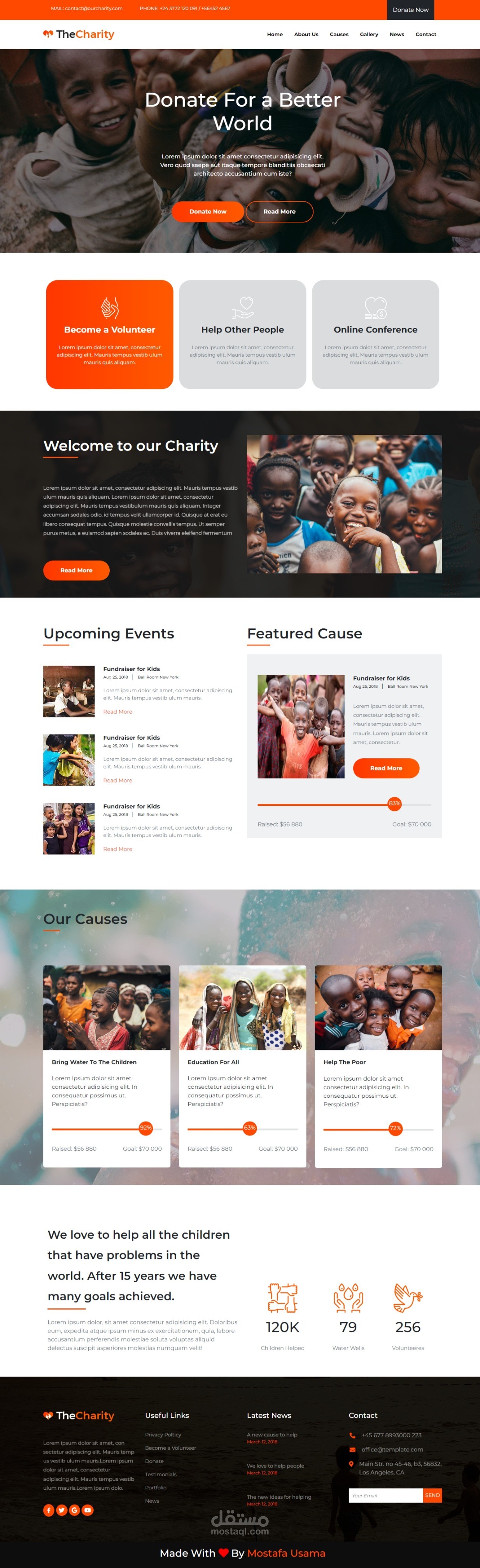 Donation website | مستقل