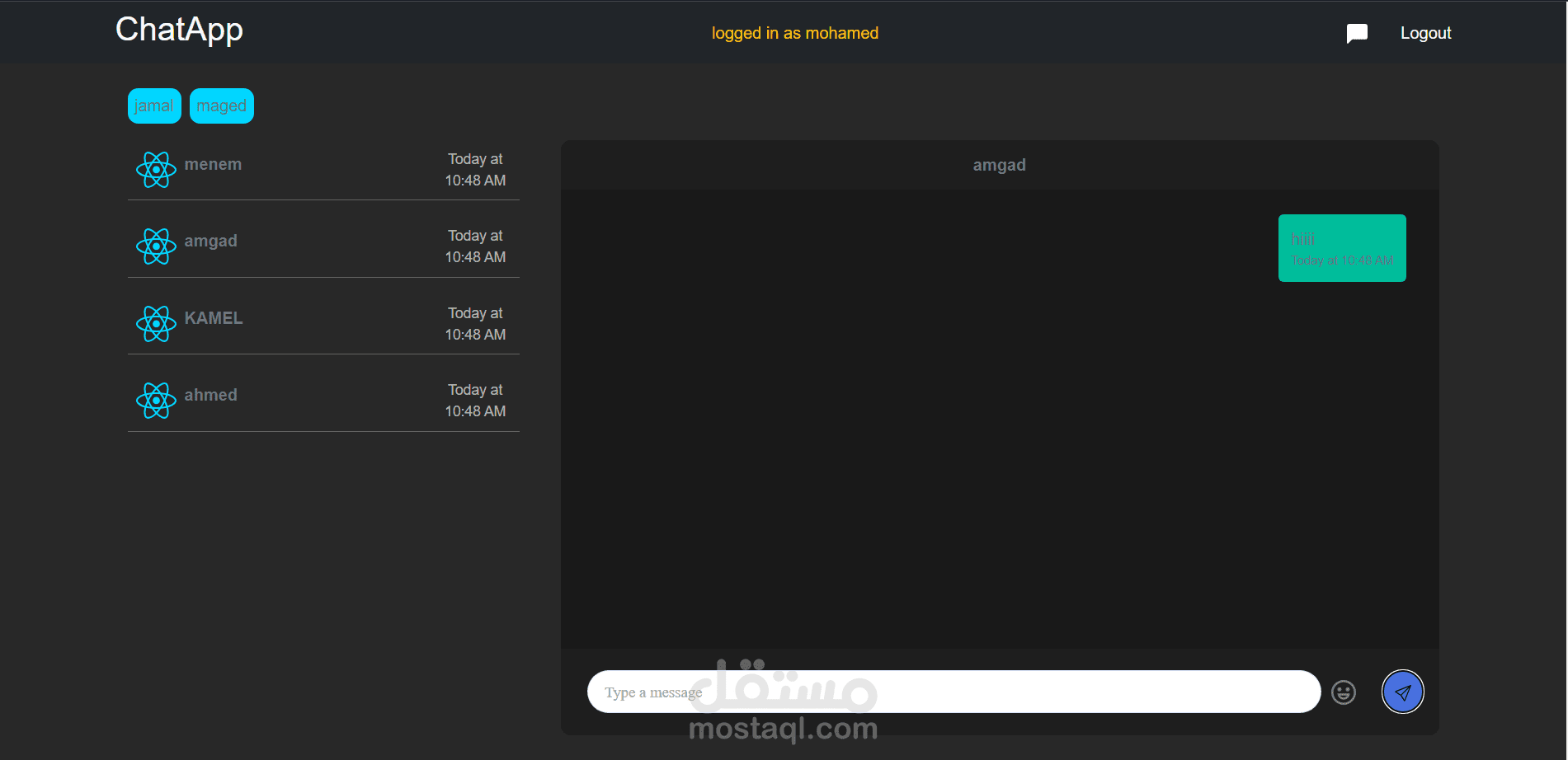 Chat app | مستقل