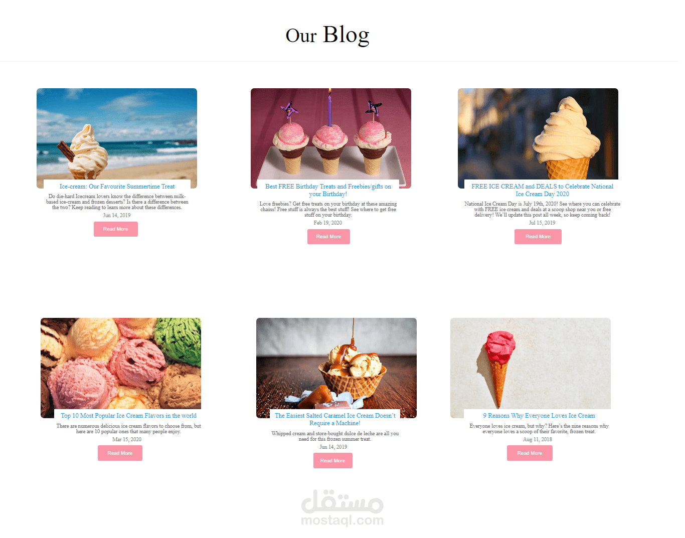 Blog Page | مستقل