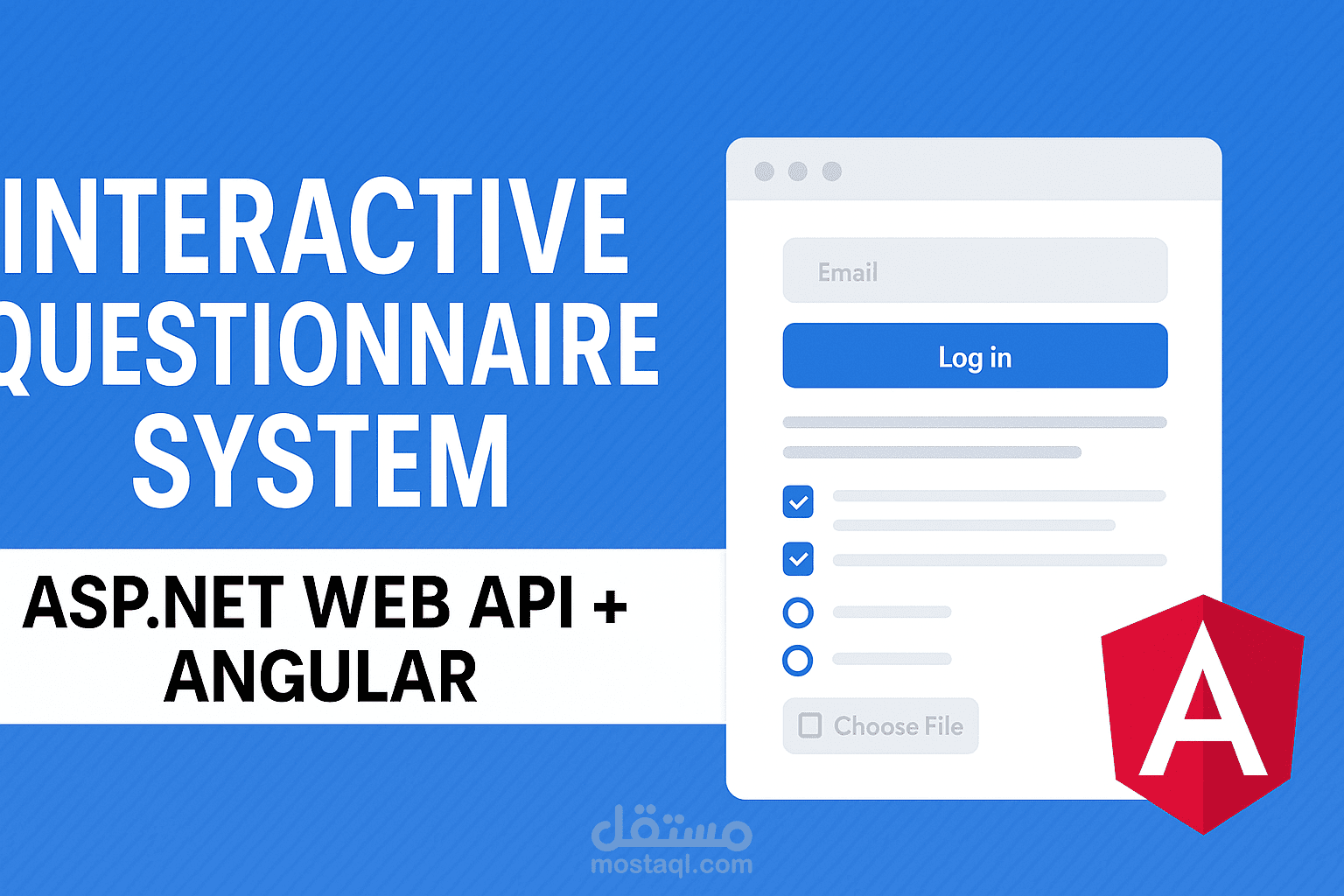 نظام تفاعلي لإدارة الأسئلة باستخدام ASP.NET Web API وAngular | مشروع ...