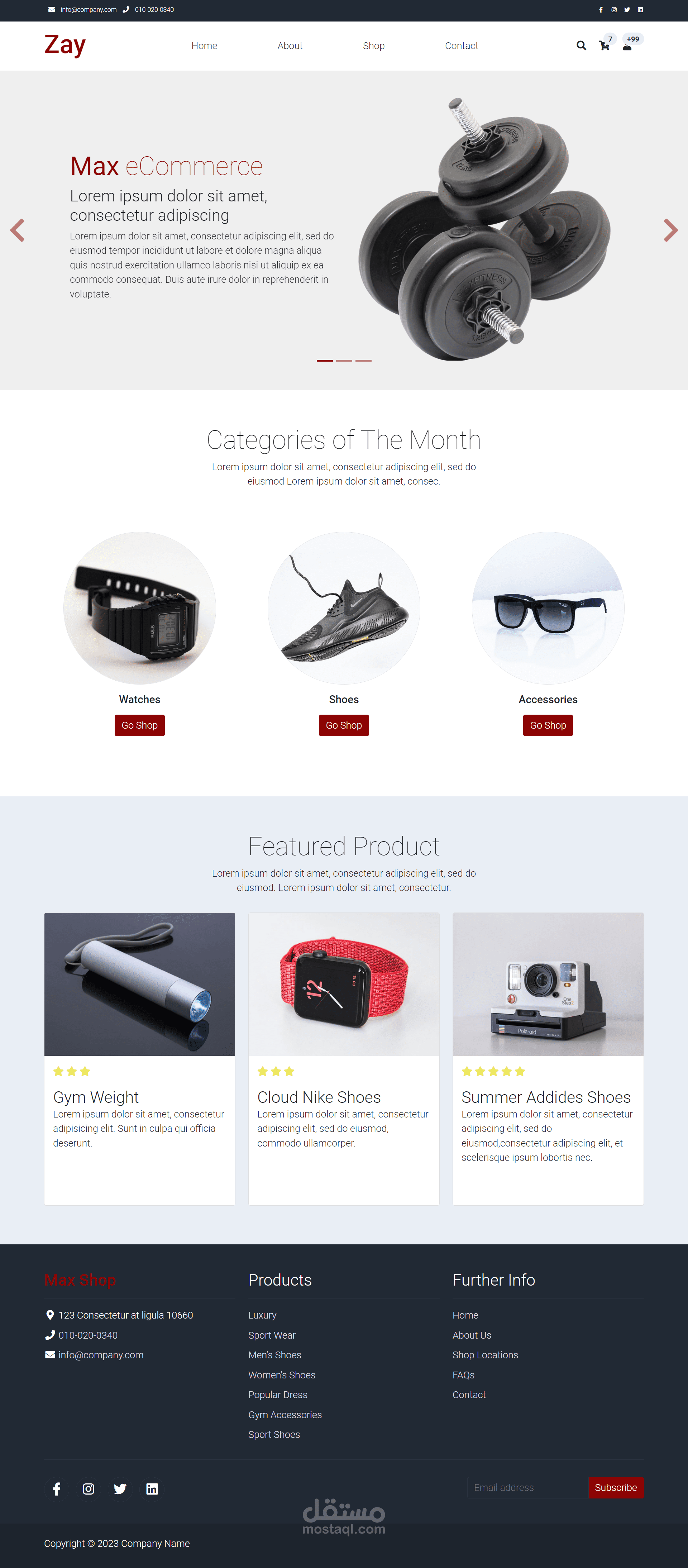 Max E-Commerce | مستقل