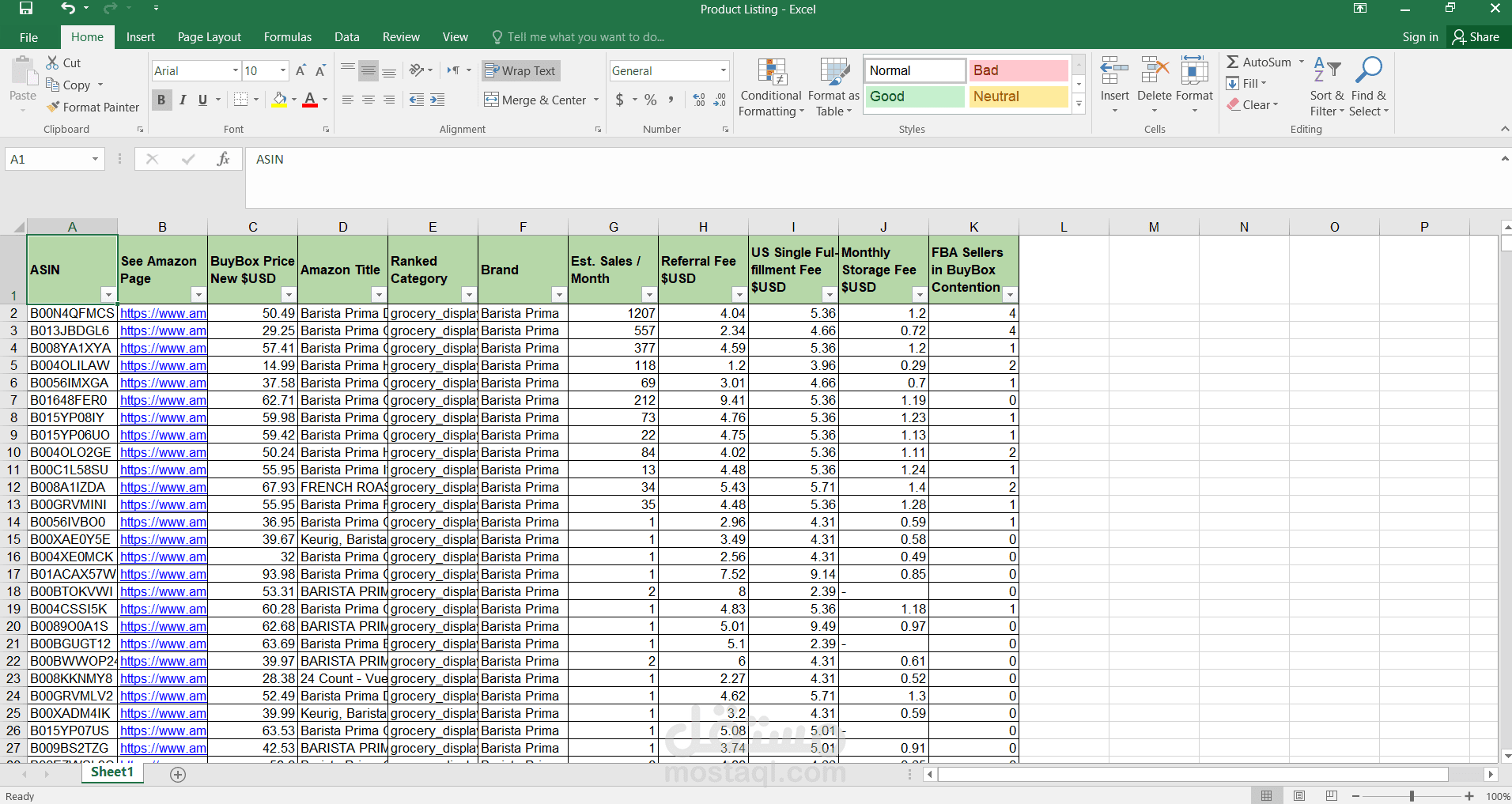 product list | مستقل