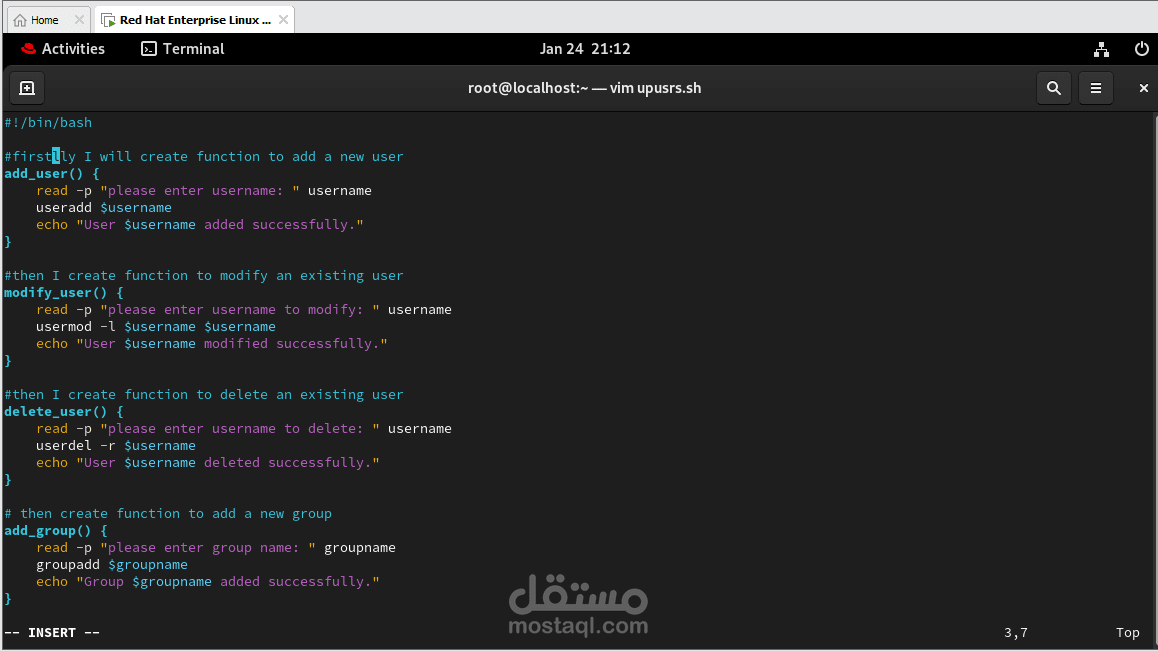 Bash User And Group Management Script Admin Operations مستقل
