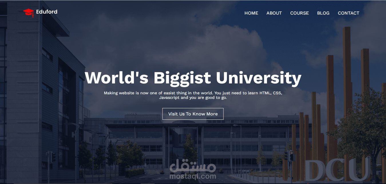 simple University Website | مستقل