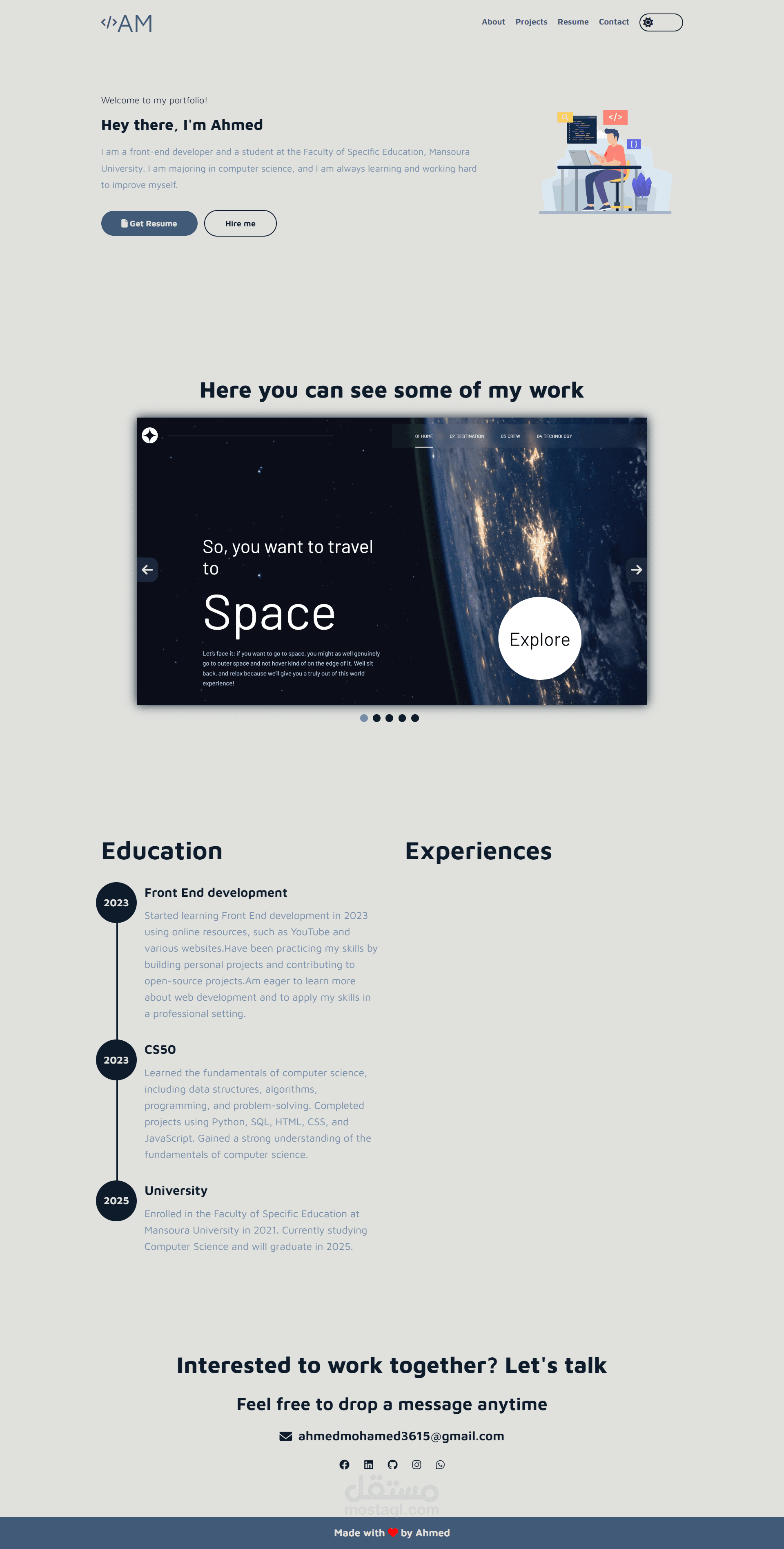 my portfolio | مستقل