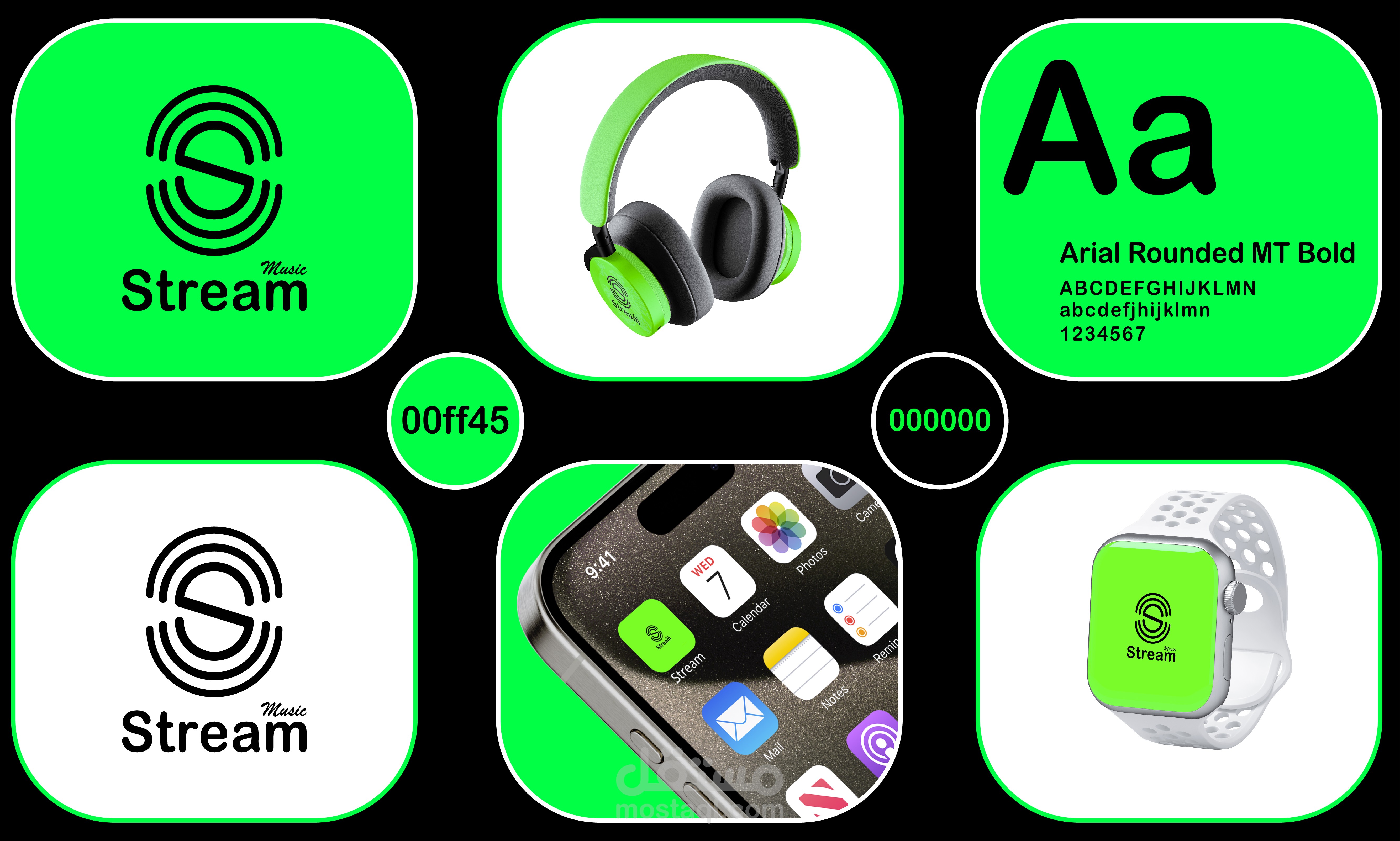 logo stream and visual identity | مستقل