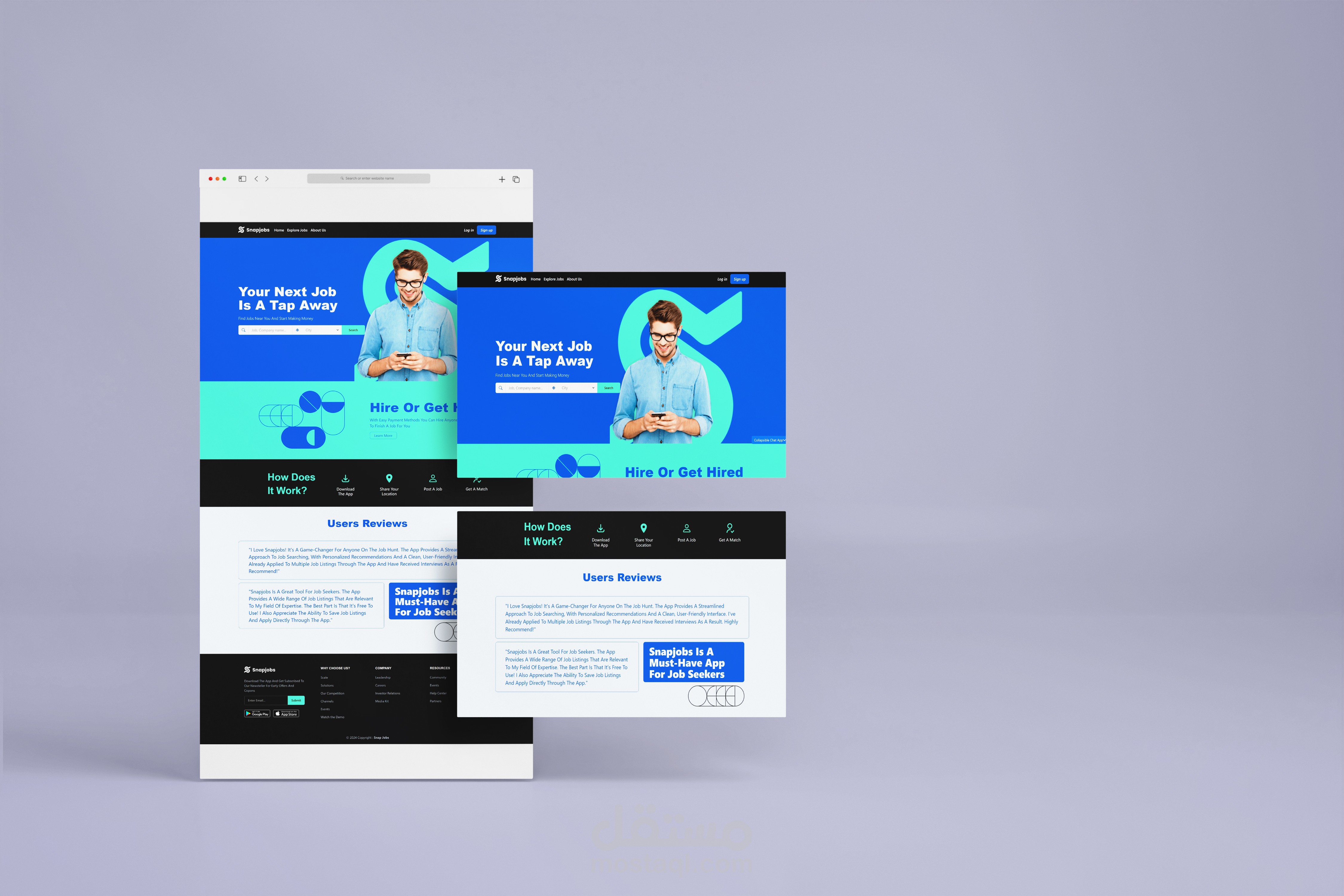 Snap Job Web Application | مستقل
