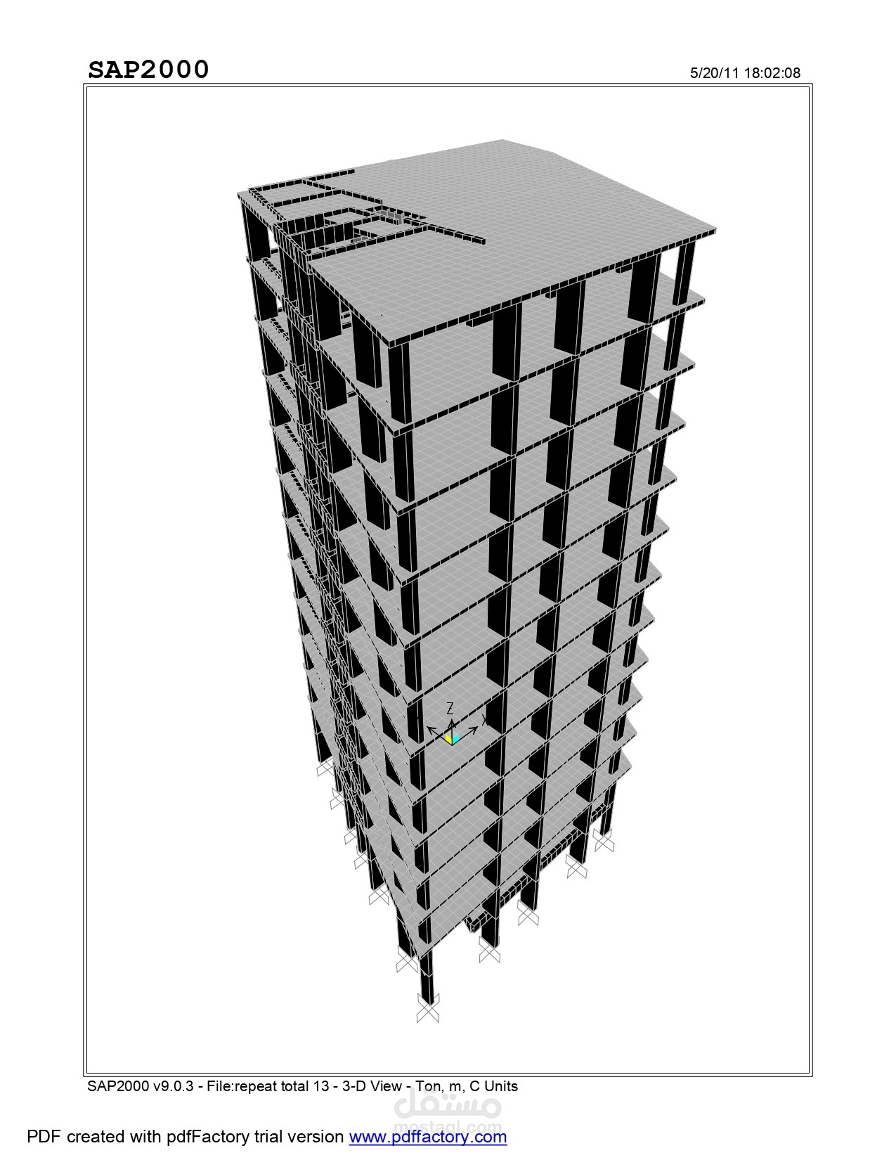 modeling of multi story building | مستقل