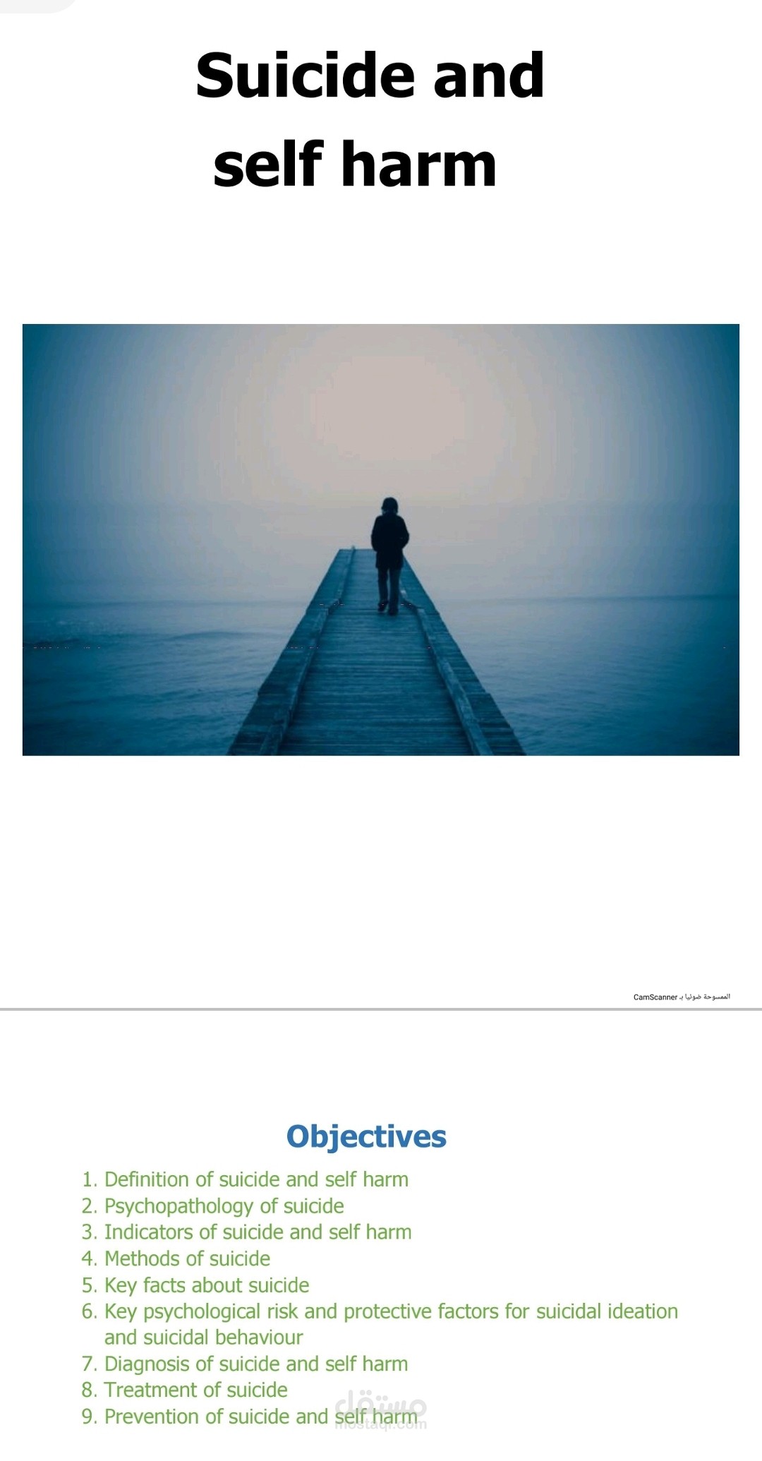 Suicide and self harm | مستقل