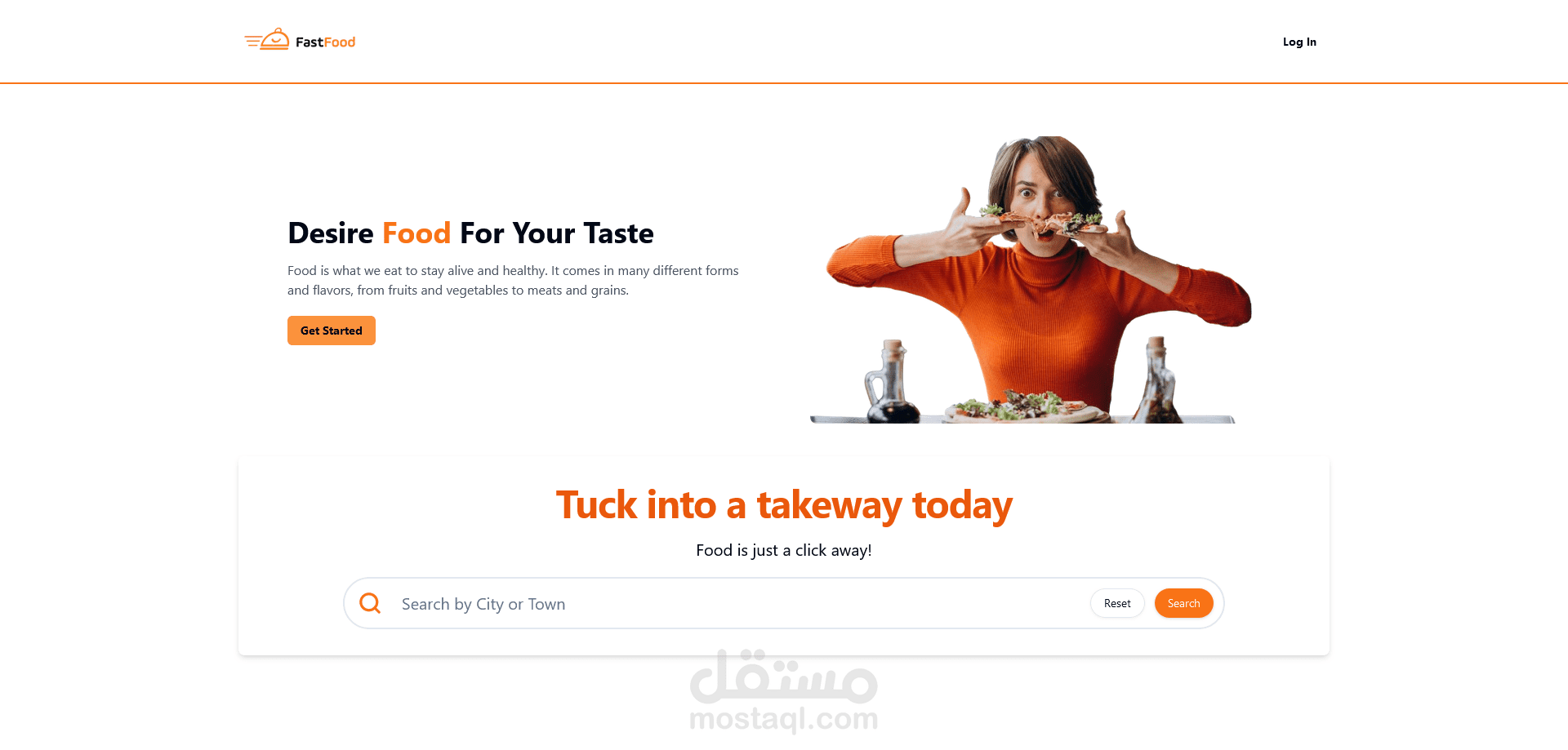 Food Ordering App مستقل