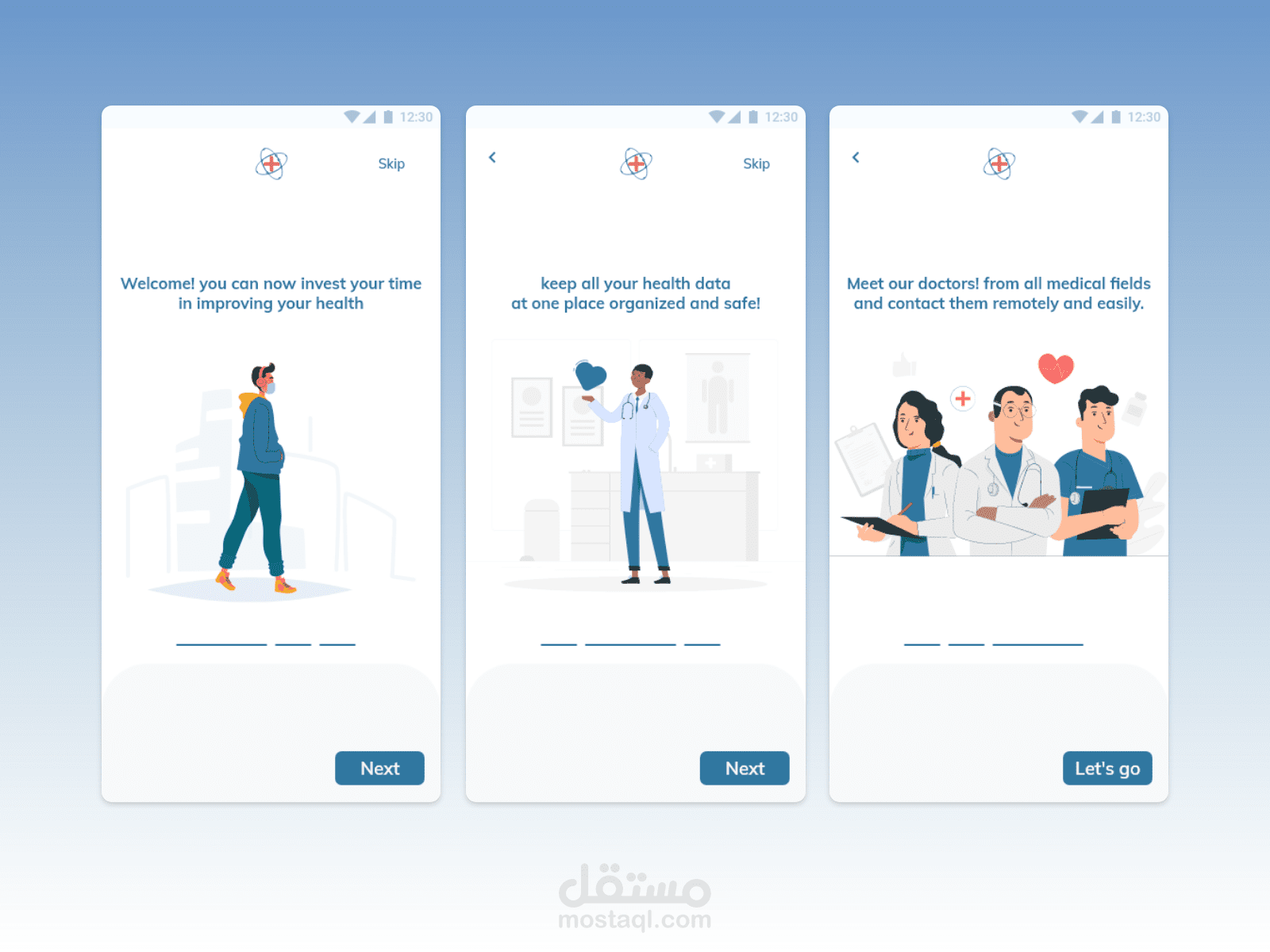 Take care - Medical app case study | مستقل