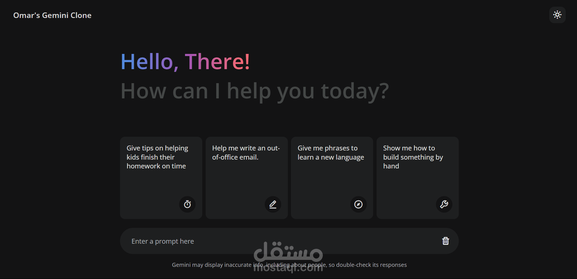 Gemini-Clone | مستقل