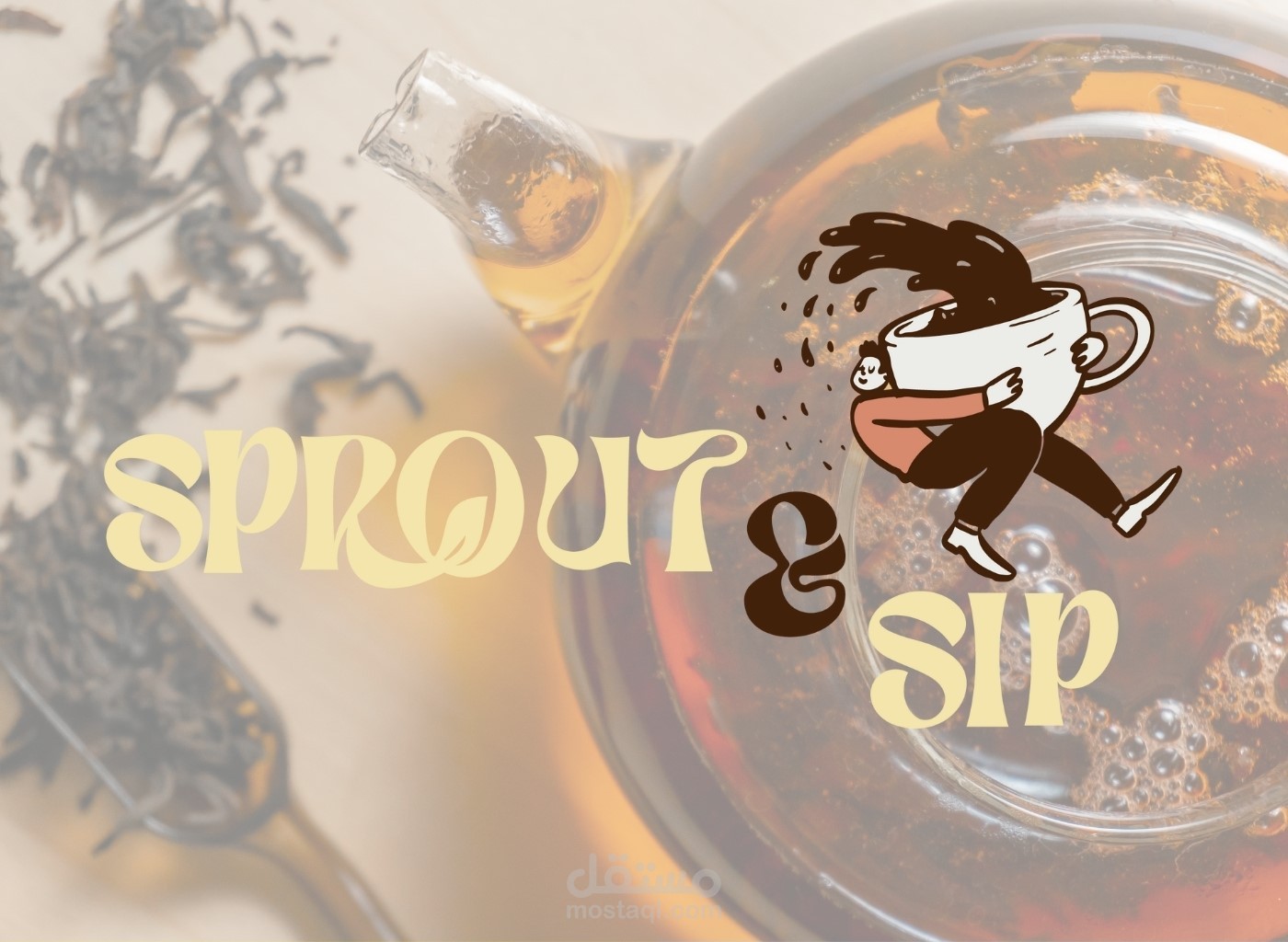 Tea Leaves & Green Dreams: Branding Sprout & Sip | مستقل