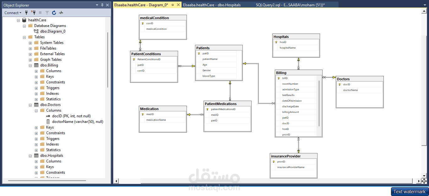 health care database | مستقل