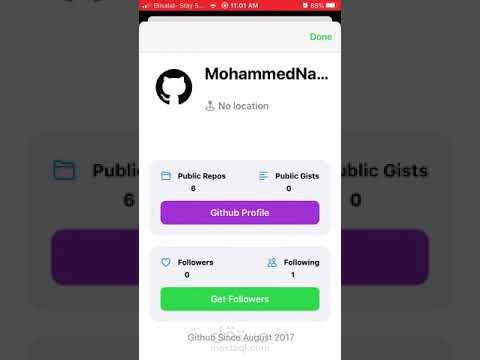 GitHub Follower App | مستقل