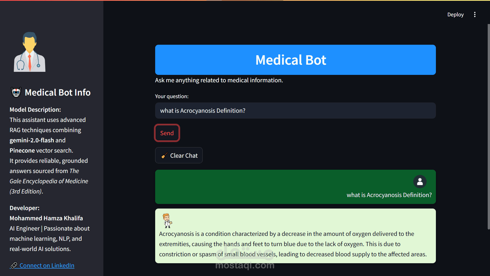 RAG-Medical ChatBot | مستقل