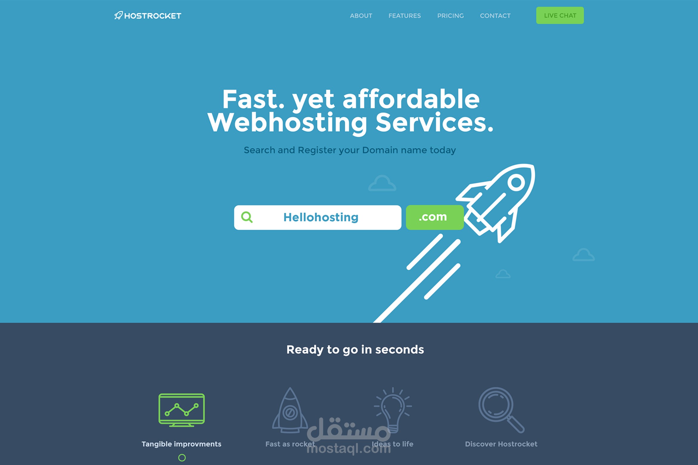 Hostrocket html template | مستقل