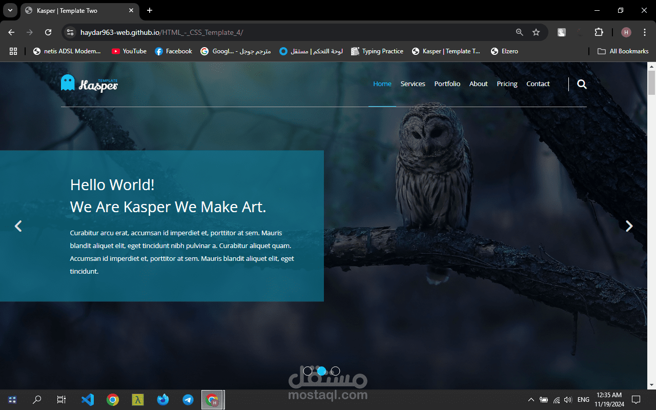 تصميم موقع متجاوب بالكامل على جميع الشاشات والانظمة فقط باستخدام Html و Css مستقل