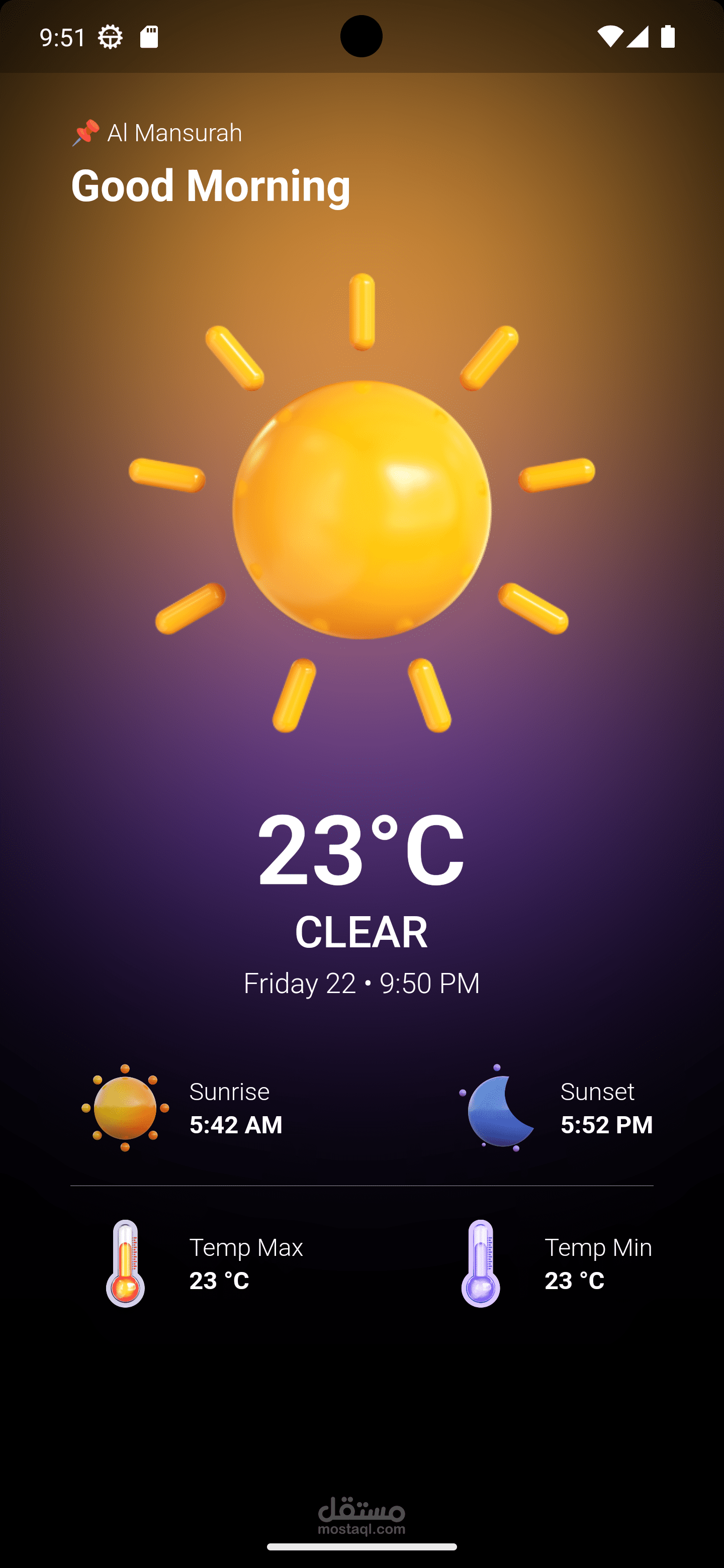 flutter weather app | مستقل flutter weather app | مستقل