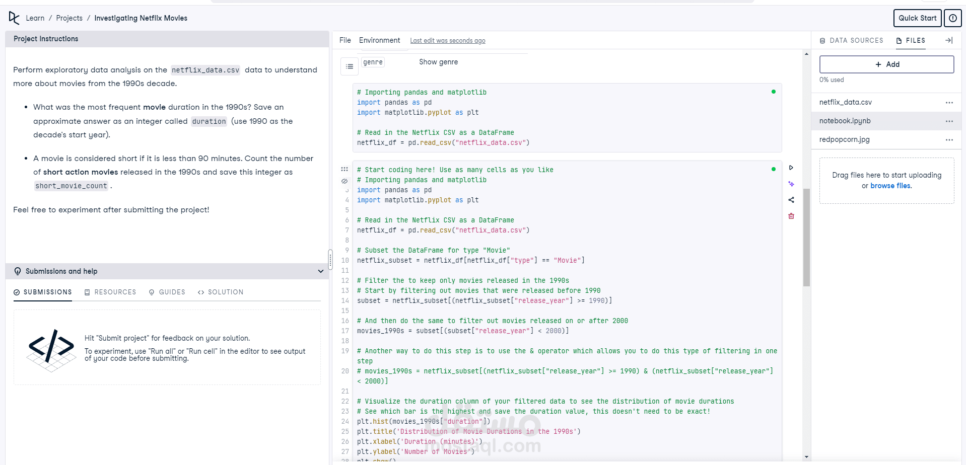 Investigating Netflix Movies | مستقل